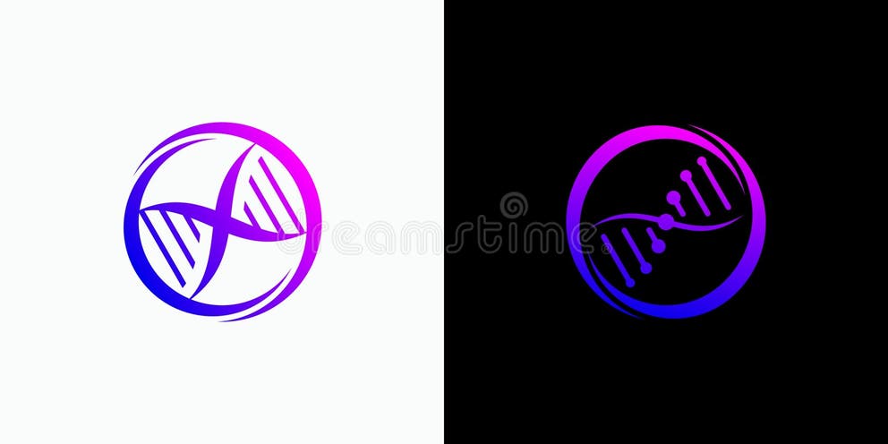 DNA Ring Vector Logo Design with Modern, Simple, Clean and Abstract ...