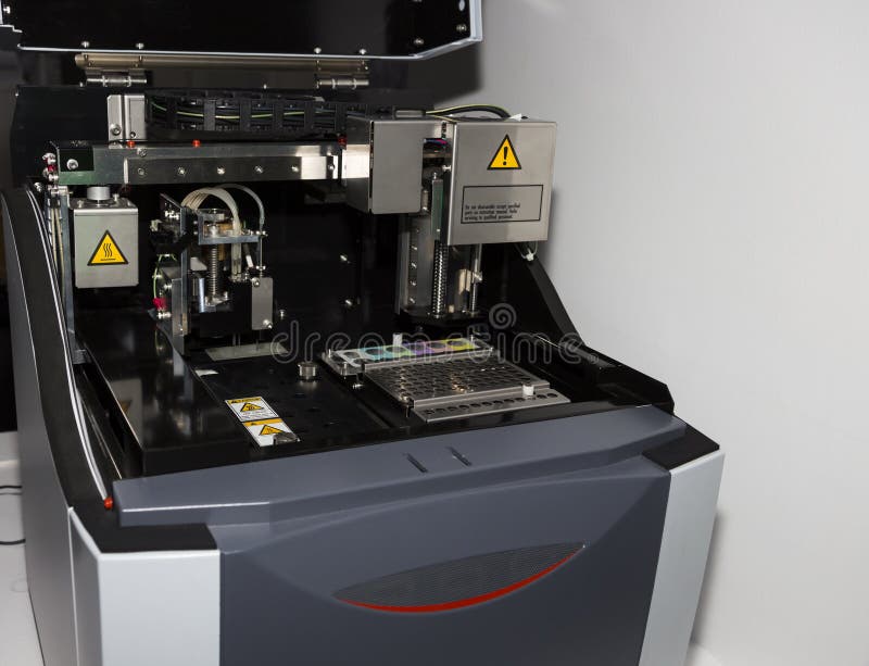 DNA RNA Analysis equipment stock photo. Image of result - 115574610