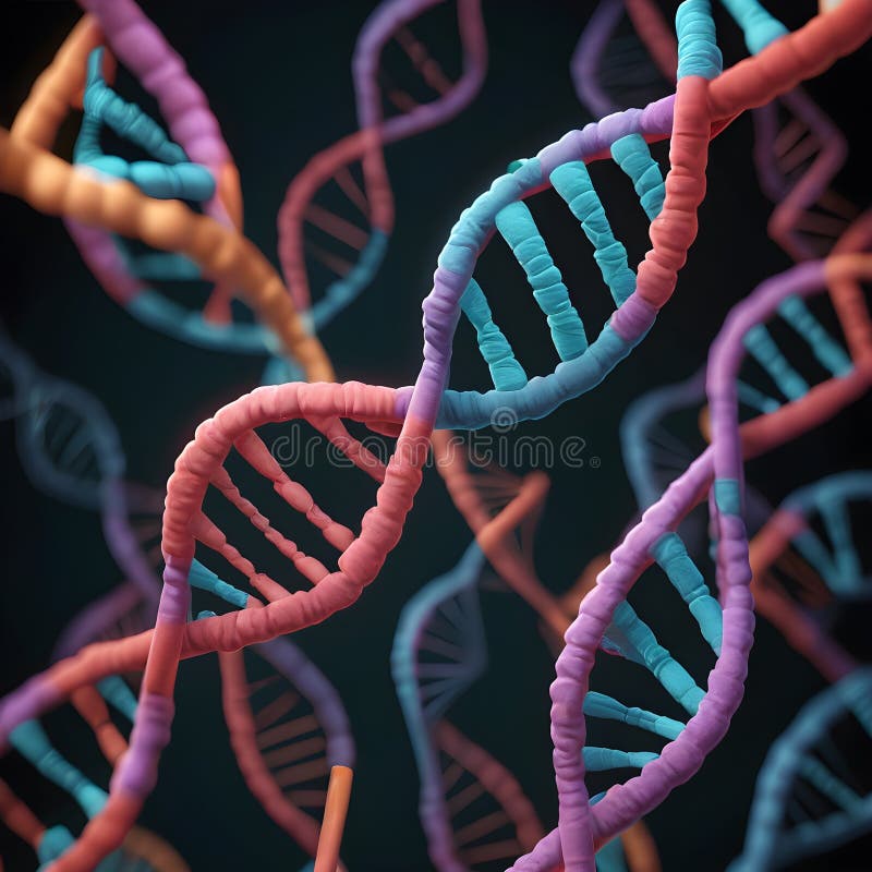 DNA and RNA Structure Molecular Abstract Representation Genetics ...