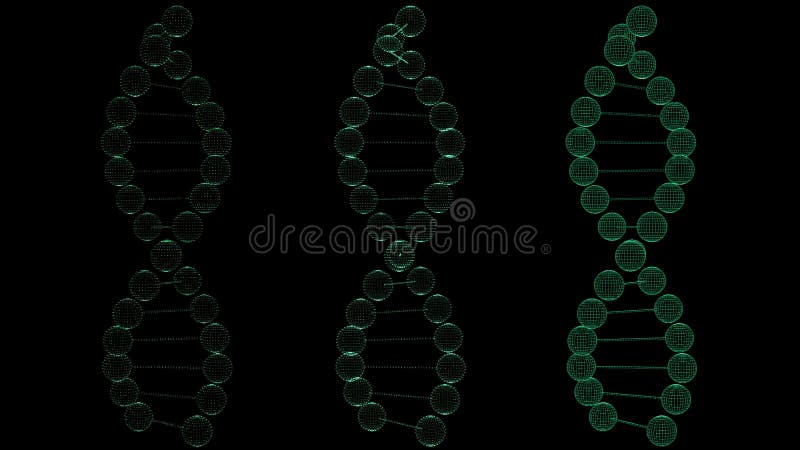 DNA rotating loop stock footage. Video of molecule, biotech - 237853798