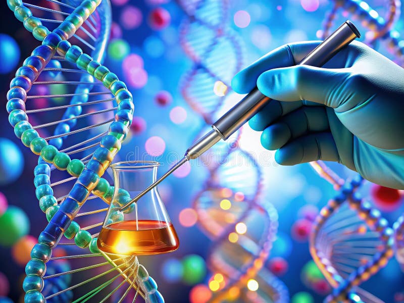 DNA Sample Application in Biochemistry Lab Precision Pipetting and ...