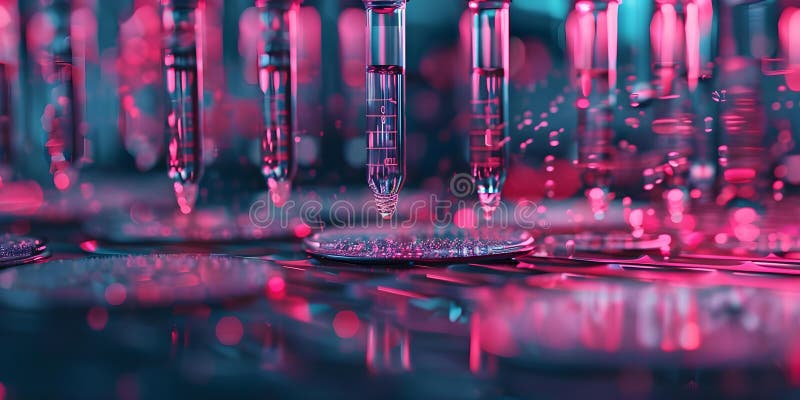 DNA Samples Being Extracted in Lab for Forensic Analysis Biotech ...