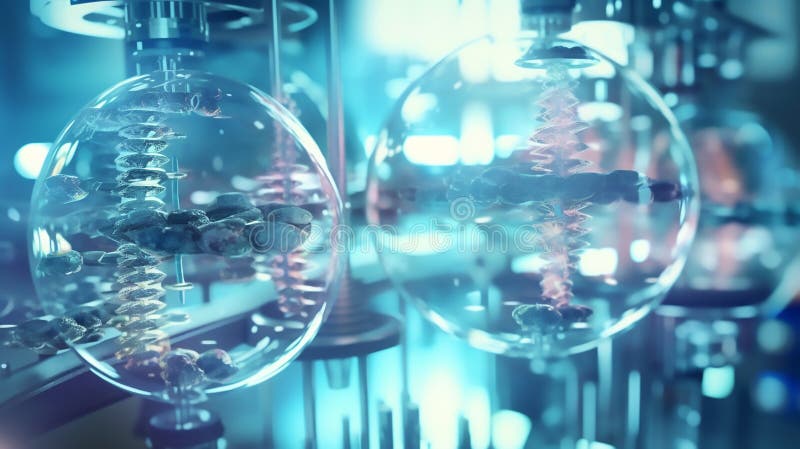 DNA Science background stock illustration. Illustration of genetic ...