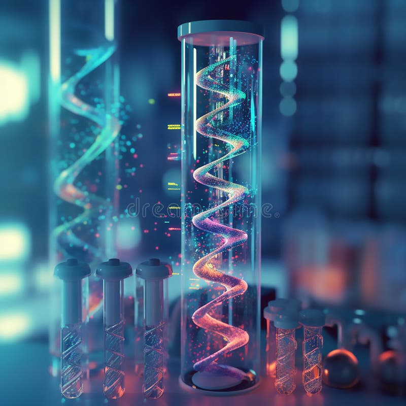 DNA Science background stock illustration. Illustration of care - 281280770