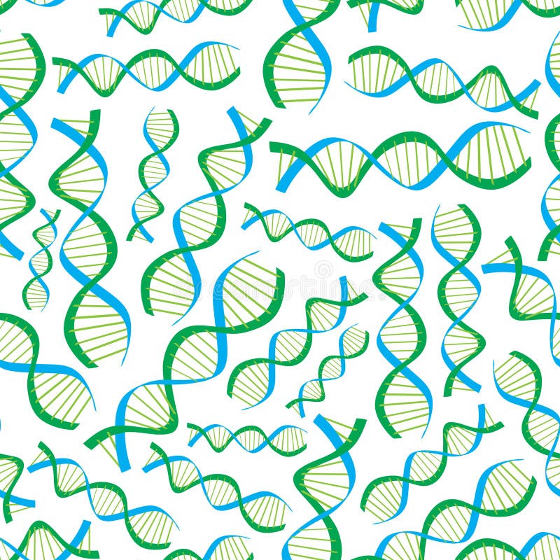 Dna seamless pattern eps10 stock vector. Illustration of green - 45128391