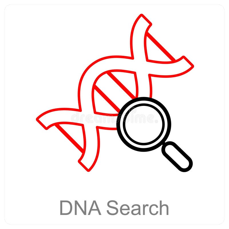 DNA Search stock vector. Illustration of investigation - 338444740