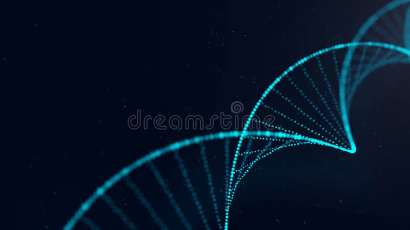 DNA Sequence, Blue DNA Structure with Glow. Stock Footage - Video of ...