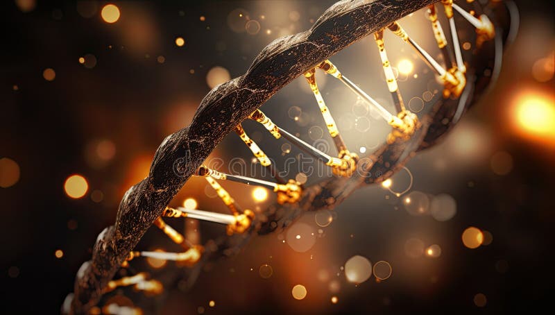 Dna Sequence Concept in Nature Stock Illustration - Illustration of ...