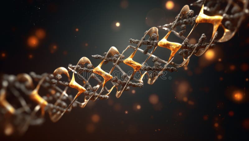 Dna Sequence Concept in Nature Stock Illustration - Illustration of ...