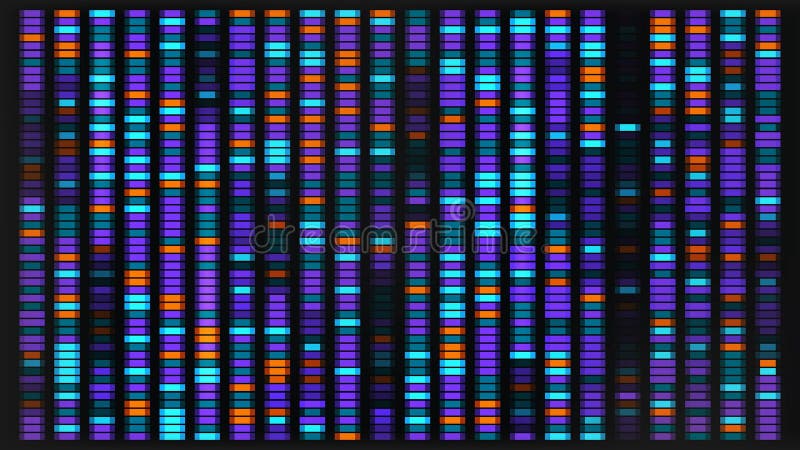 Dna Sequence Map. Genetic Visualization Pattern for Medical Analysis ...