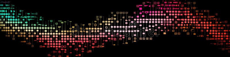 Dna Sequence Music Style. Generative AI Stock Illustration ...