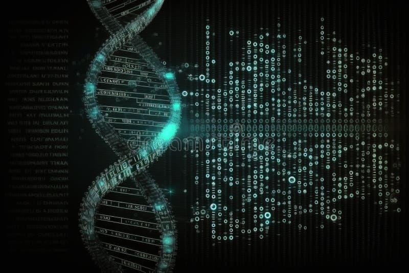 DNA Sequencing Background. Generative AI Stock Image - Image of genome ...