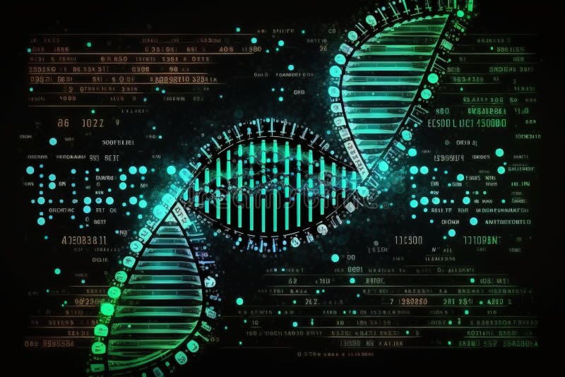 DNA Sequencing Background. Generative AI Stock Image - Image of genome ...