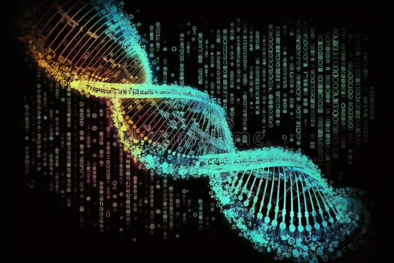 DNA Sequencing Background. Generative AI Stock Image - Image of genome ...