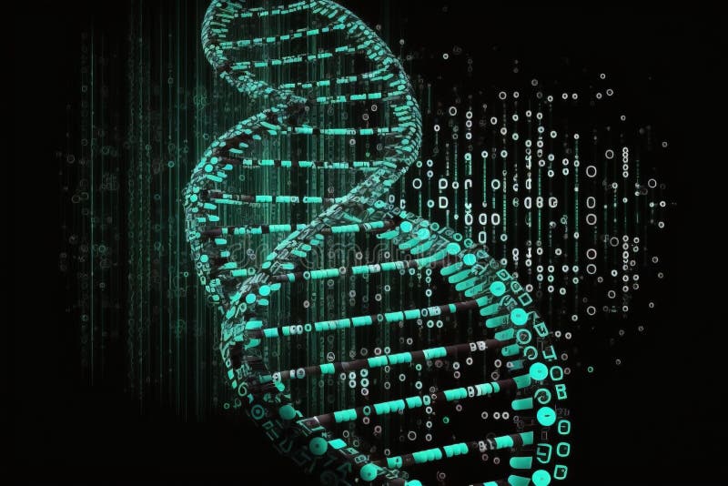 DNA Sequencing Background. Generative AI Stock Image - Image of genome ...