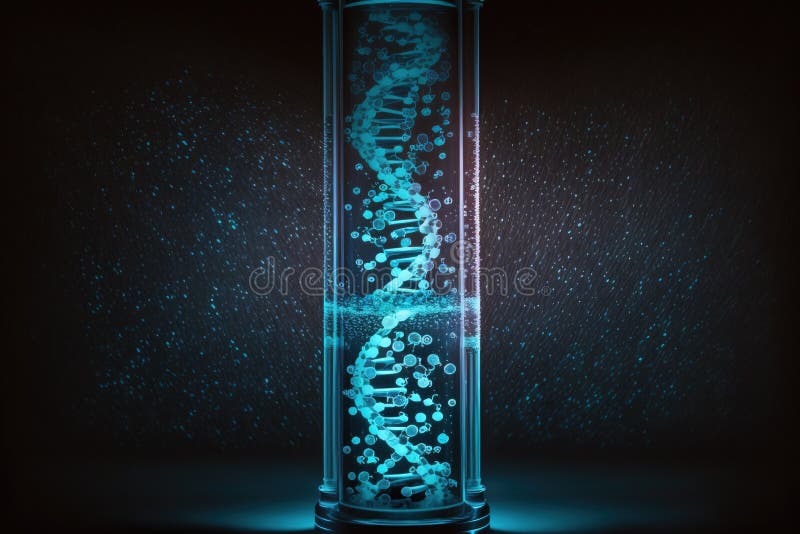 DNA Sequencing Background. Generative AI Stock Image - Image of genome ...