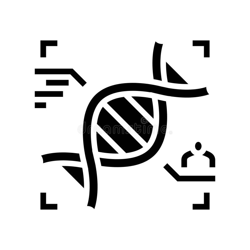 Dna Sequencing Glyph Icon Vector Illustration Stock Illustration ...