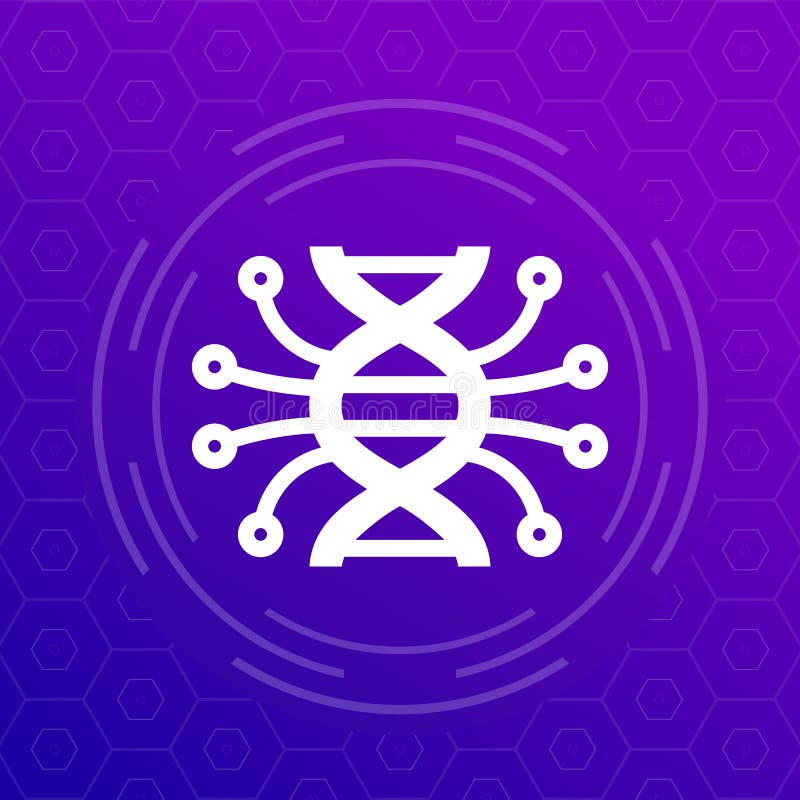 DNA Sequencing Icon, Vector Design Stock Vector - Illustration of ...