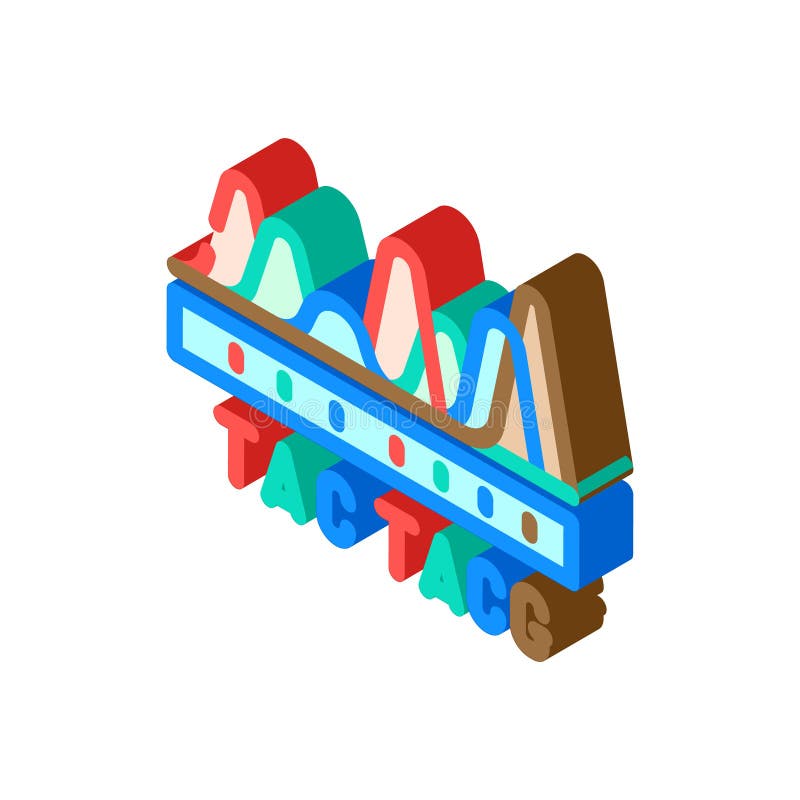 Dna Sequencing Isometric Icon Vector Illustration Stock Illustration ...