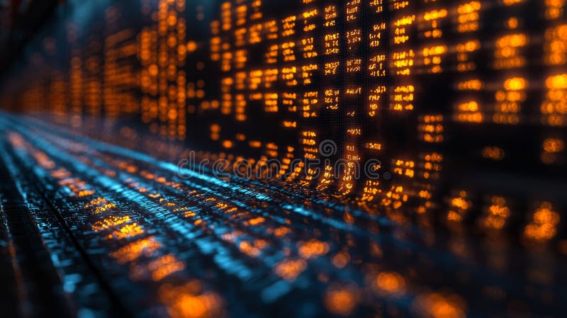 DNA Sequencing Machine Processes Samples Displaying Colorful Strands on ...