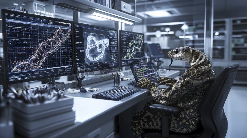 Dna Sequencing Research by a Snake Geneticist in a Modern Laboratory ...