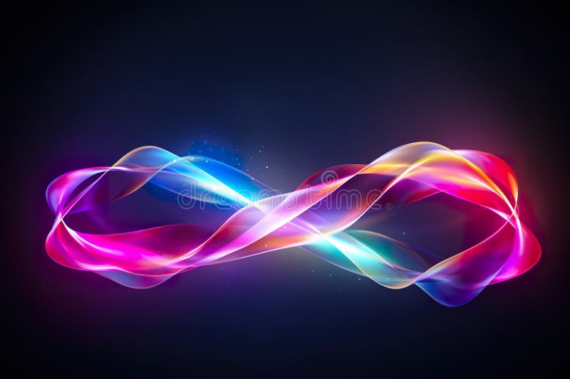 Dna Shape Mobius Strip Background. Stock Illustration - Illustration of ...