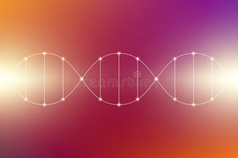 DNA Spiral System, Science and Technology Illustration. Stock ...