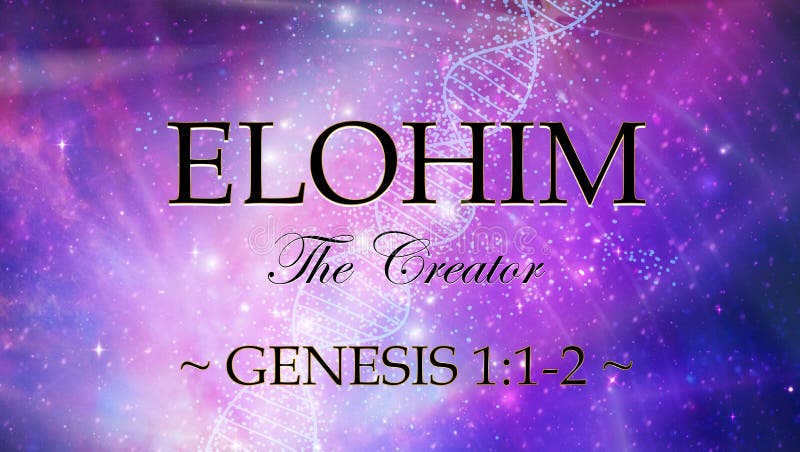 DNA Spiral Glowing in Universe Fractals, Elohim, Name of God, Old ...