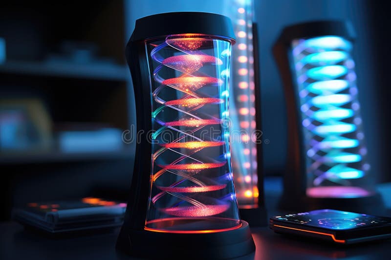 Dna Storage Devices Connected To a Digital Interface Stock Illustration ...