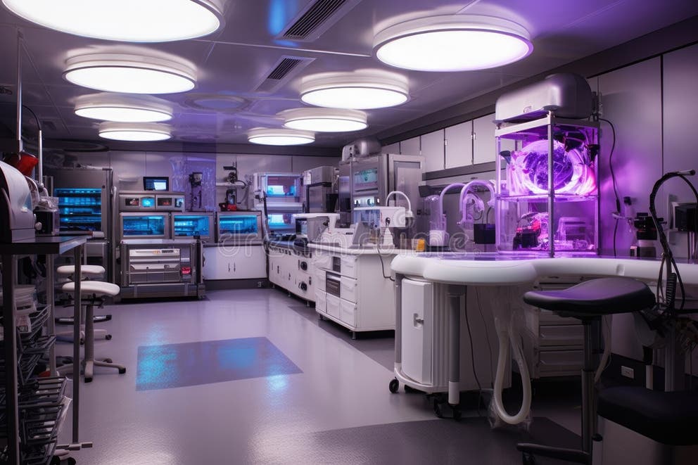 Dna Storage Lab with High-tech Equipment Stock Image - Image of ...