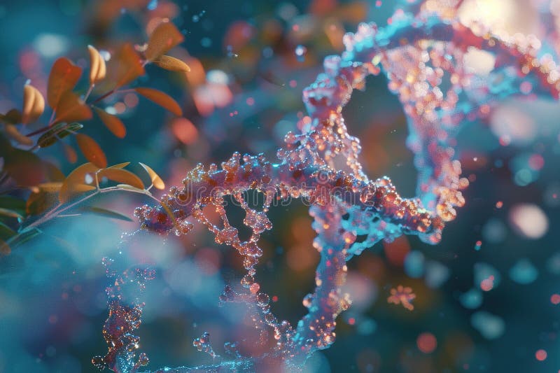 DNA Strain. Deoxyribonucleic Acid. Macromolecule DNA Close-up Stock ...