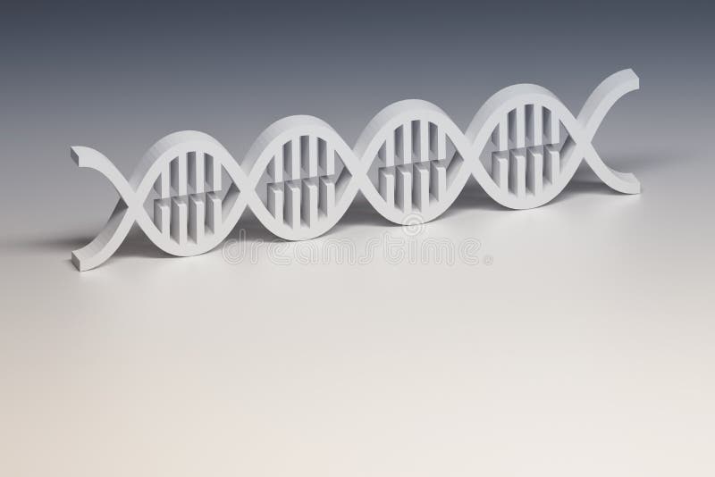 Abstract Illustration of DNA Strand Stock Illustration - Illustration ...