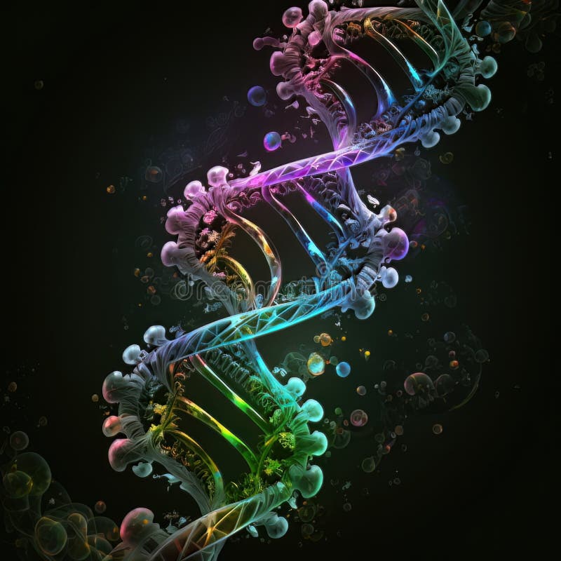 DNA strand stock illustration. Illustration of biotechnology - 270792290