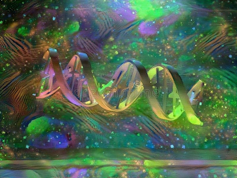 DNA Strand Artwork stock illustration. Illustration of design - 183566455
