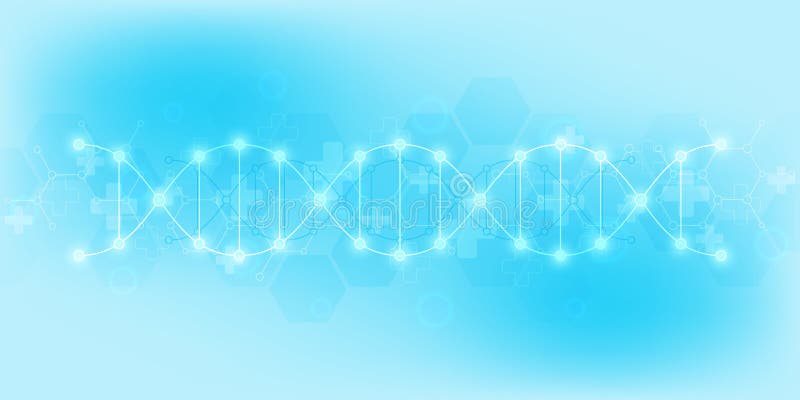 DNA Strand Background and Genetic Engineering or Laboratory Research ...