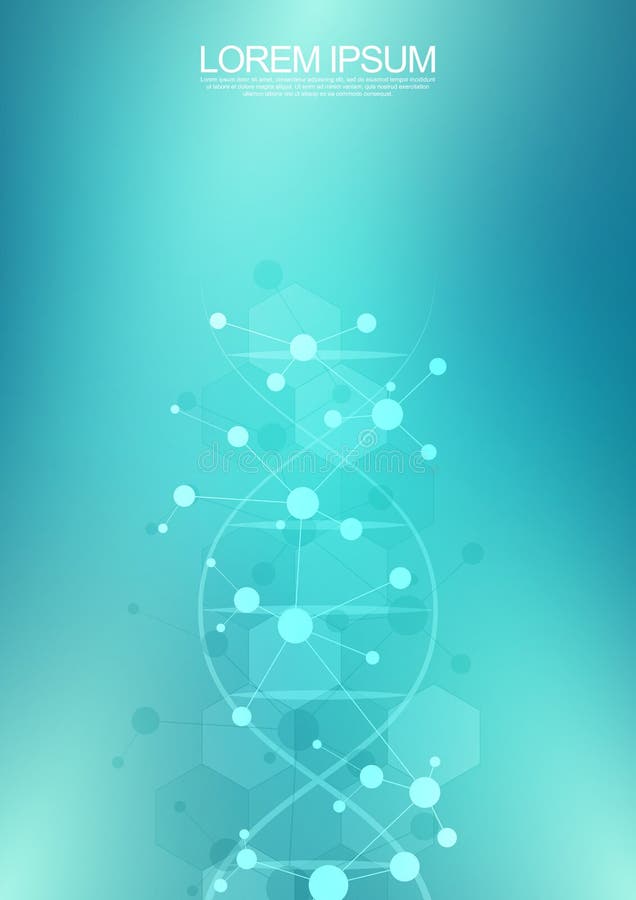 DNA Strand Background and Genetic Engineering or Laboratory Research ...