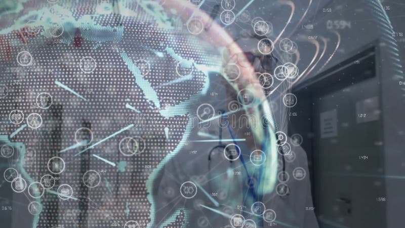 Dna Strand And Binary Coding Processing Scientific Data In Animation 5495