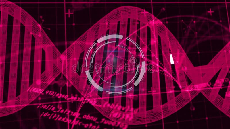 DNA Strand with Binary Coding in Scientific Data Processing Animation Stock Footage - Video of ...
