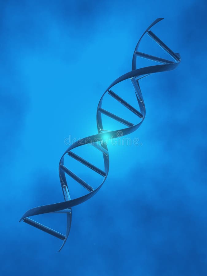 DNA Strand stock illustration. Illustration of individuality - 125365157