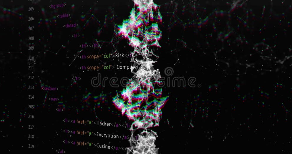 DNA Strand and Coding Image Over Digital Data and Programming Text Stock Photo - Image of ...