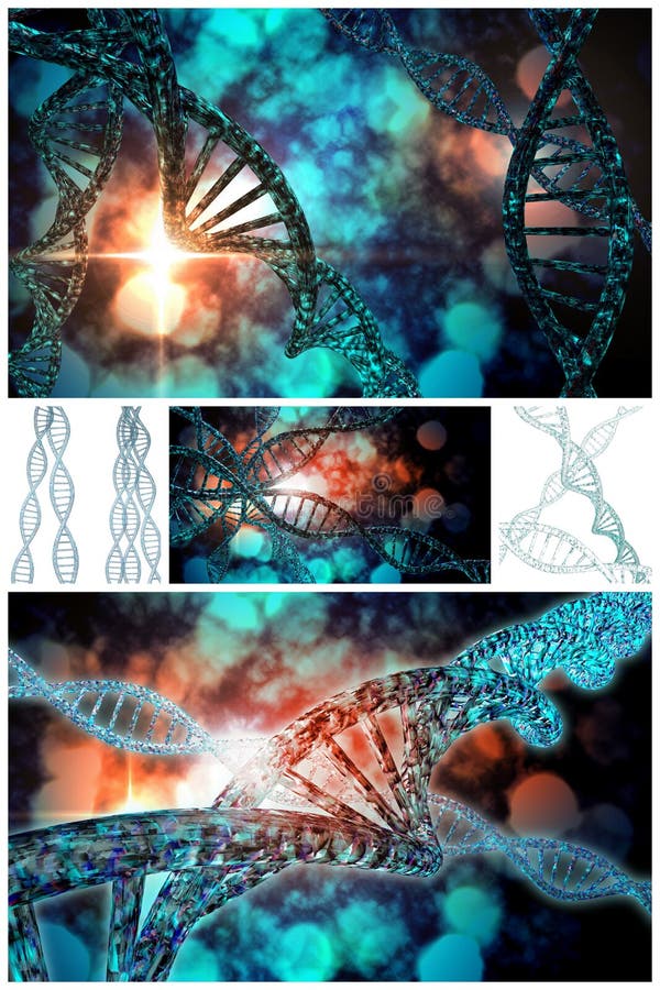 DNA Strand Collage stock illustration. Illustration of combo - 60303080