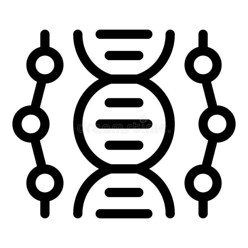 Dna Strand Connecting with Molecule Chains Representing Genetic ...