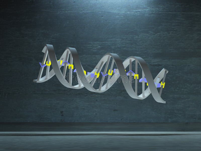 DNA Strand stock illustration. Illustration of molecule - 69226477