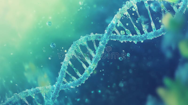 Abstract Dna Strand Floating Molecules Stock Photos - Free & Royalty ...