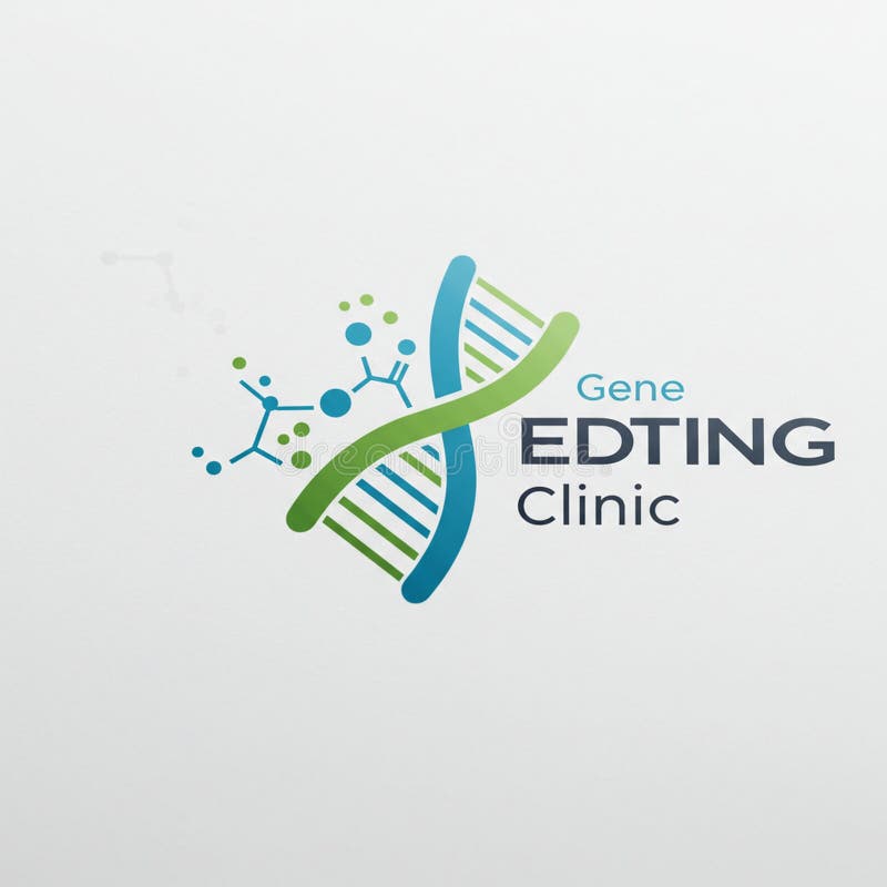 DNA Strand Graphic Integrates with Molecular Structures. "Gene Editing ...