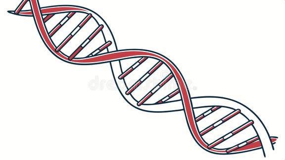 DNA Strand Helix, Genetic Code and Biology Science Illustration Vector ...