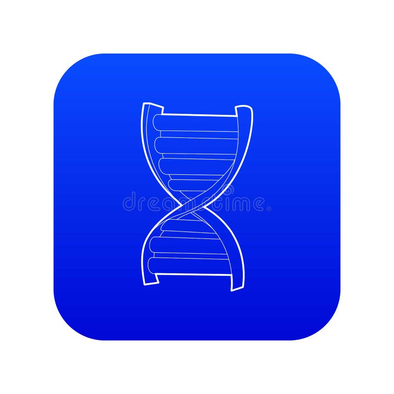 DNA Strand Icon, Outline Style Stock Vector - Illustration of medicine ...