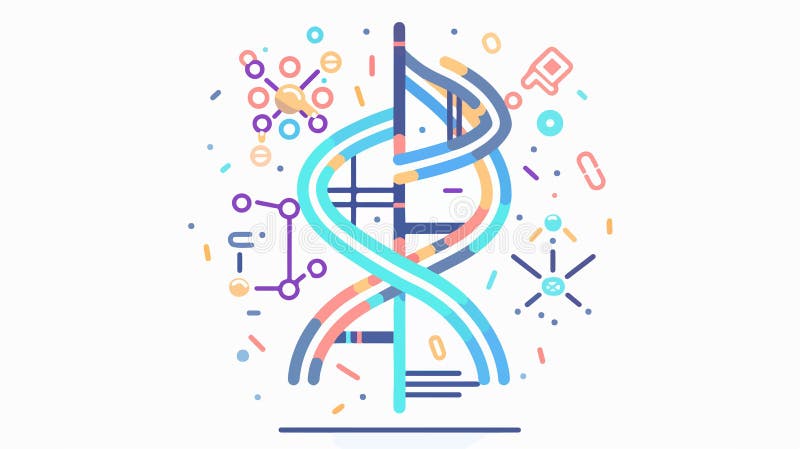 DNA Strand Icon: Identity Symbol Suitable for Creative Designs Stock ...
