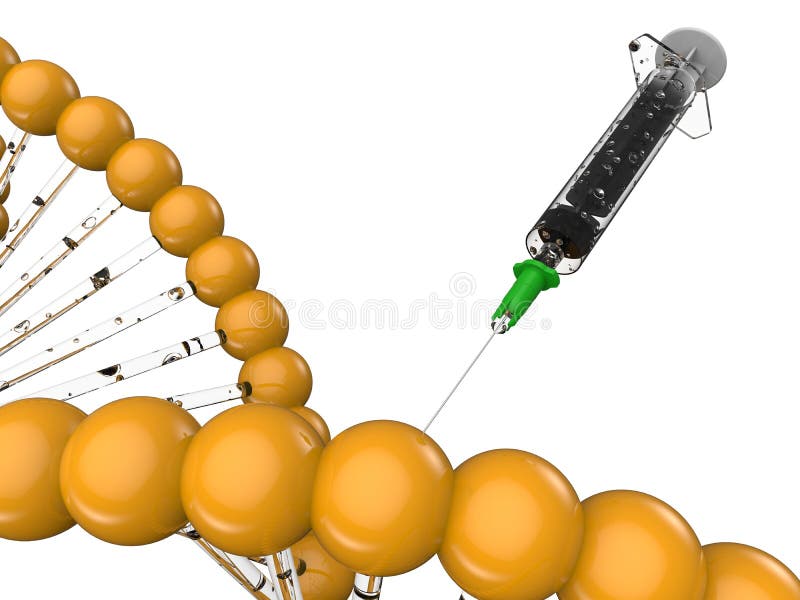 Red gene stock illustration. Illustration of molecular - 1266784