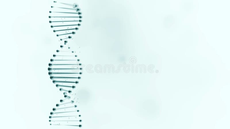 DNA Strand on a Light Blue Background. Stock Illustration ...